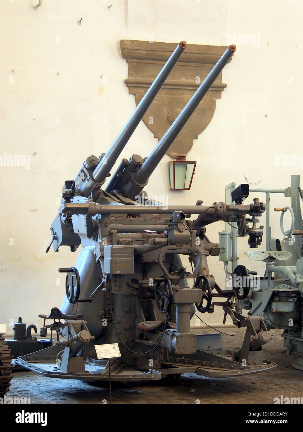 The Danish AAA 37mm machine gun, displayed at the Royal Danish Arsenal ...