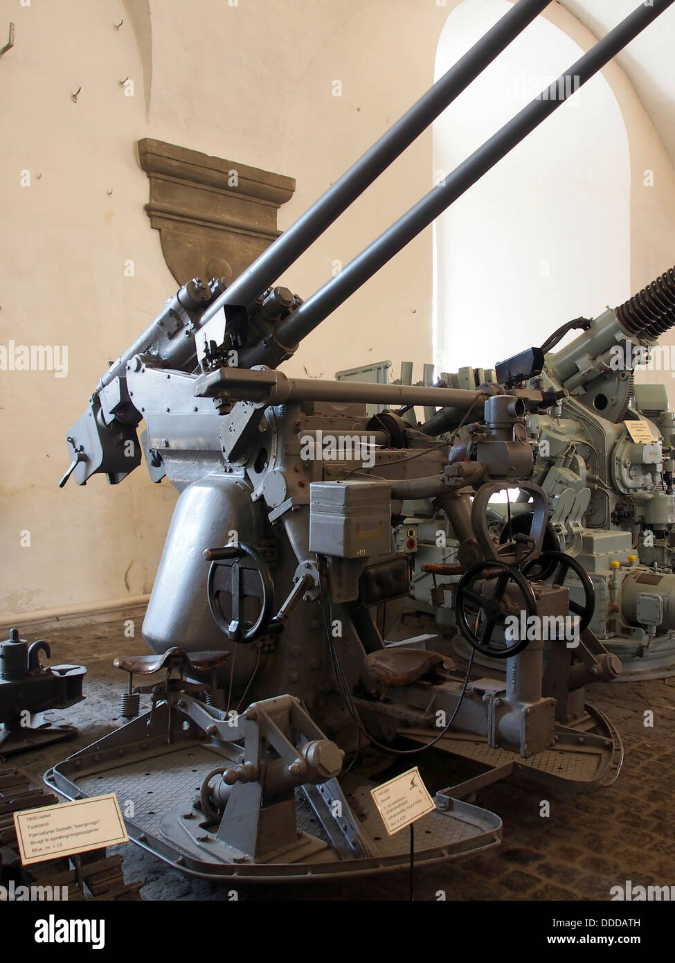The Danish AAA 37mm machine gun was used in the Danish fleet, designed ...