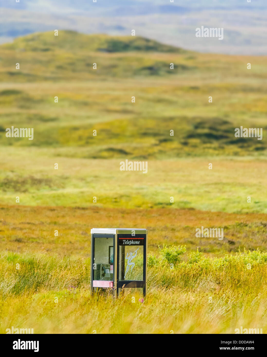 Telephone box, Isle of Skye, Scotland, UK Stock Photo - Alamy