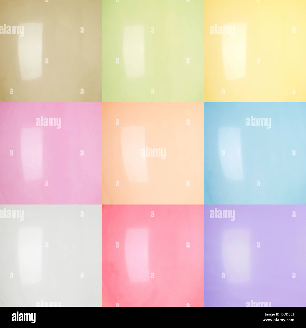 9 colorful windows made with balloons Stock Photo - Alamy