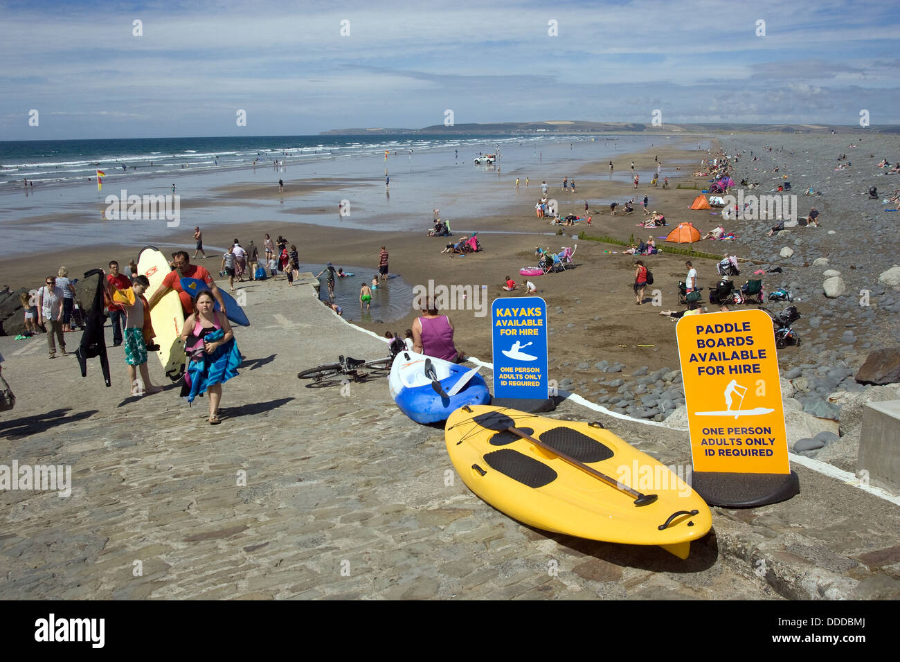 Westward Ho beach North Devon Stock Photo - Alamy