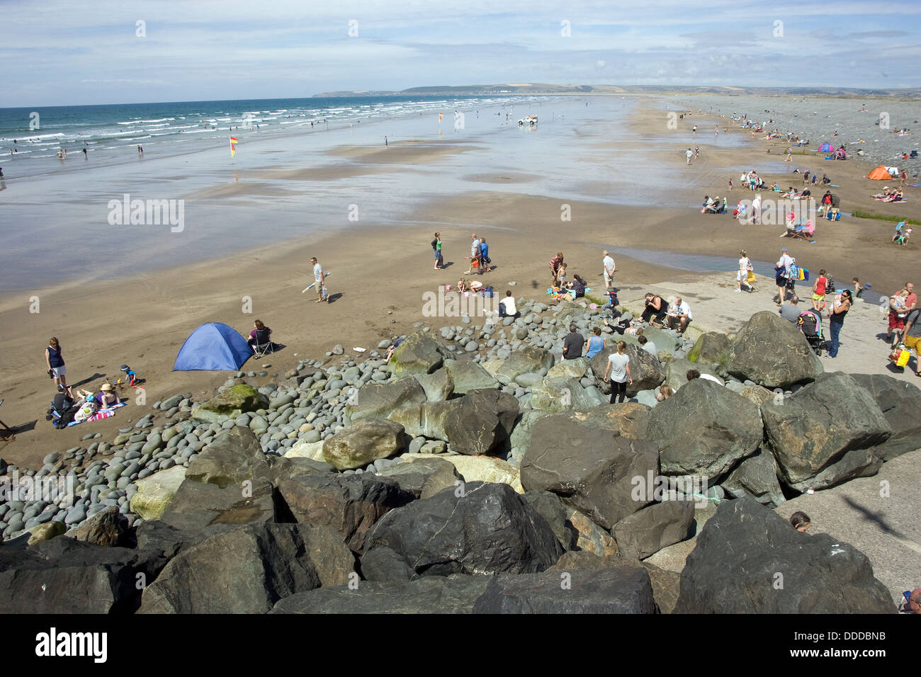 Westward Ho beach North Devon Stock Photo - Alamy