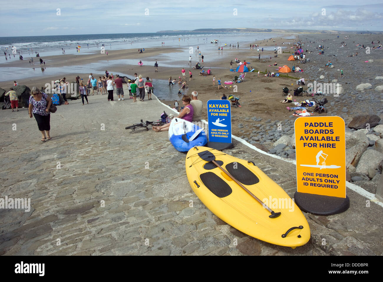 Westward Ho beach North Devon Stock Photo - Alamy