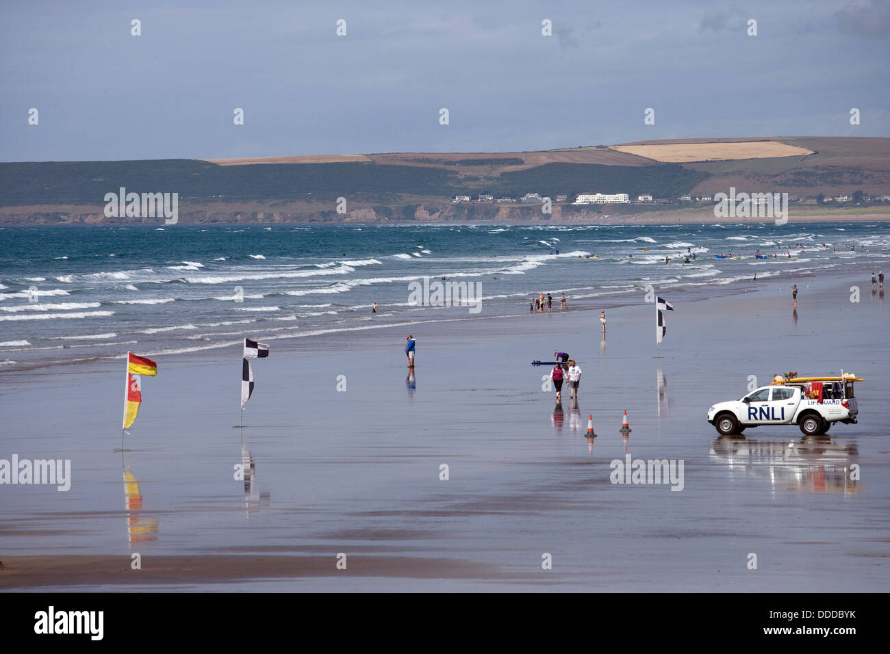 Westward Ho beach North Devon Stock Photo - Alamy