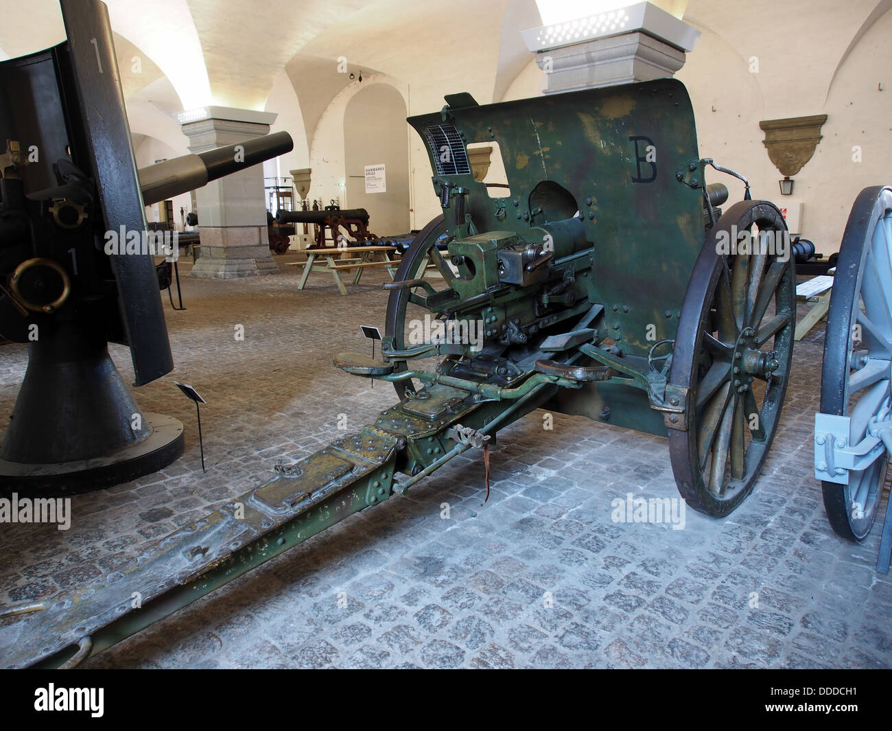 The German 75 mm field cannon, model 1896-1916, is displayed at the ...