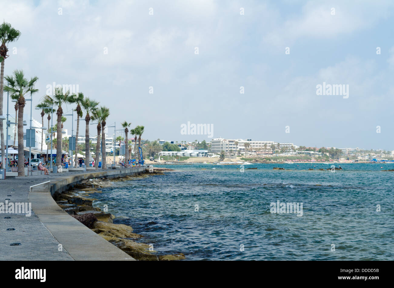 Tourist area in Cyprus city Paphos Stock Photo - Alamy