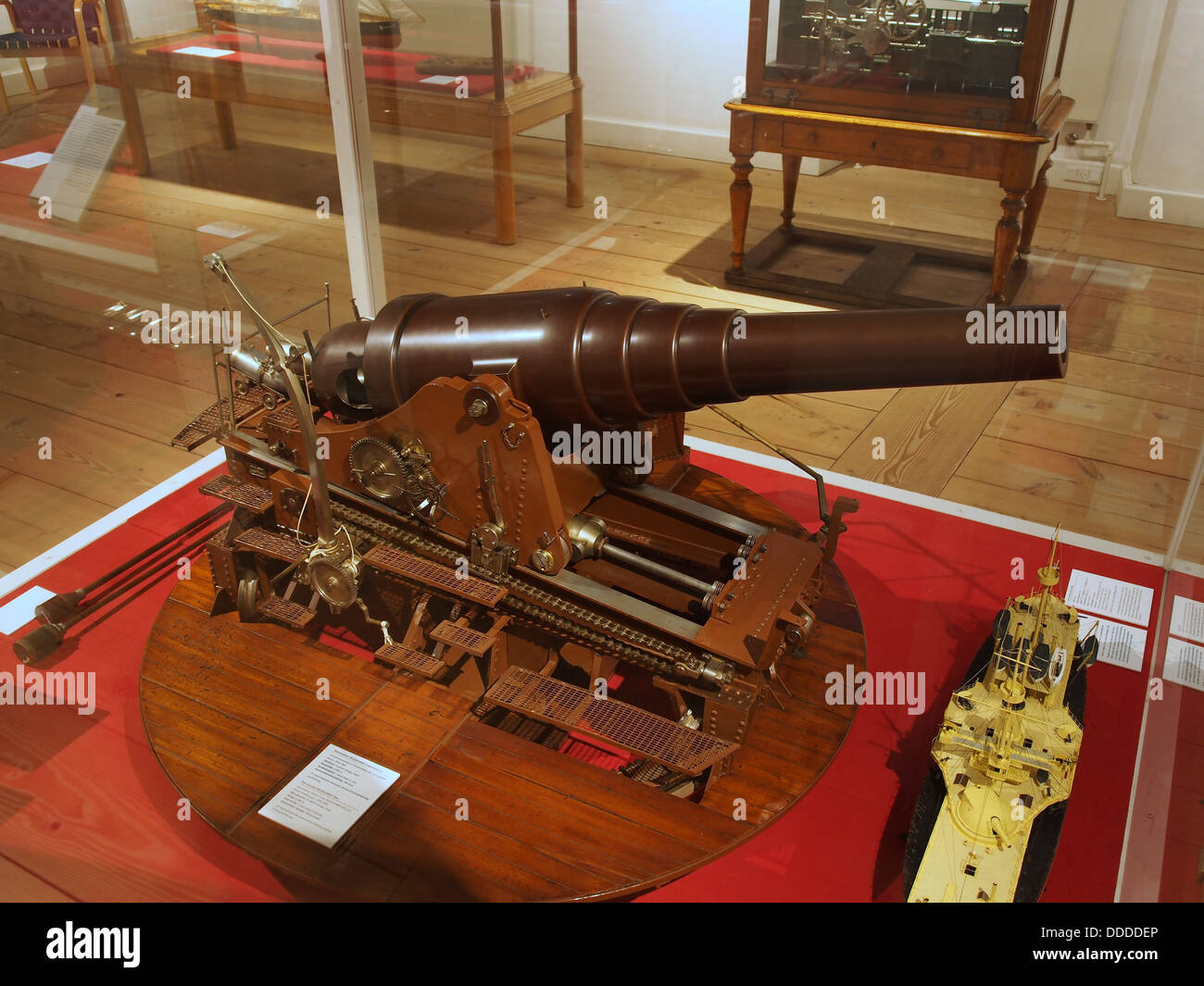 The Helgoland gun is part of the preserved armament of the German ...
