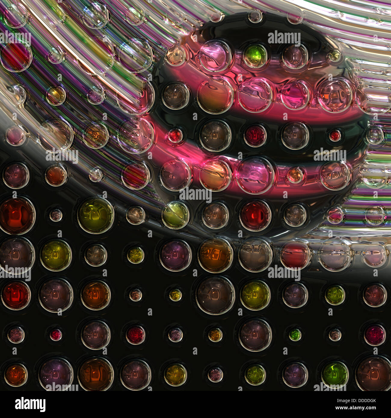 Wonderful abstract illustrated glass object Stock Photo - Alamy