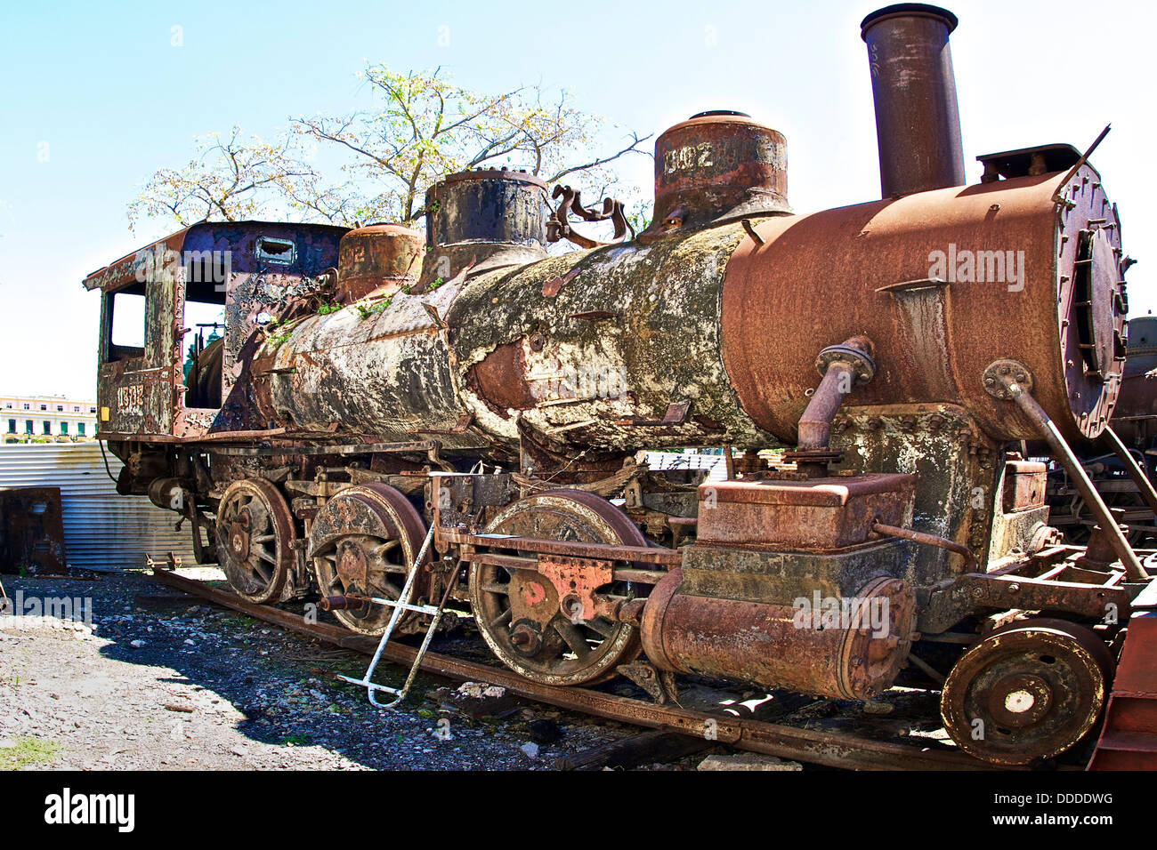Havana rusty train Stock Photo - Alamy