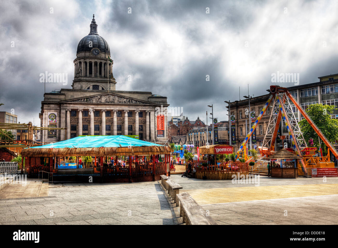 the Council House building Market Square Nottingham City Centre ...