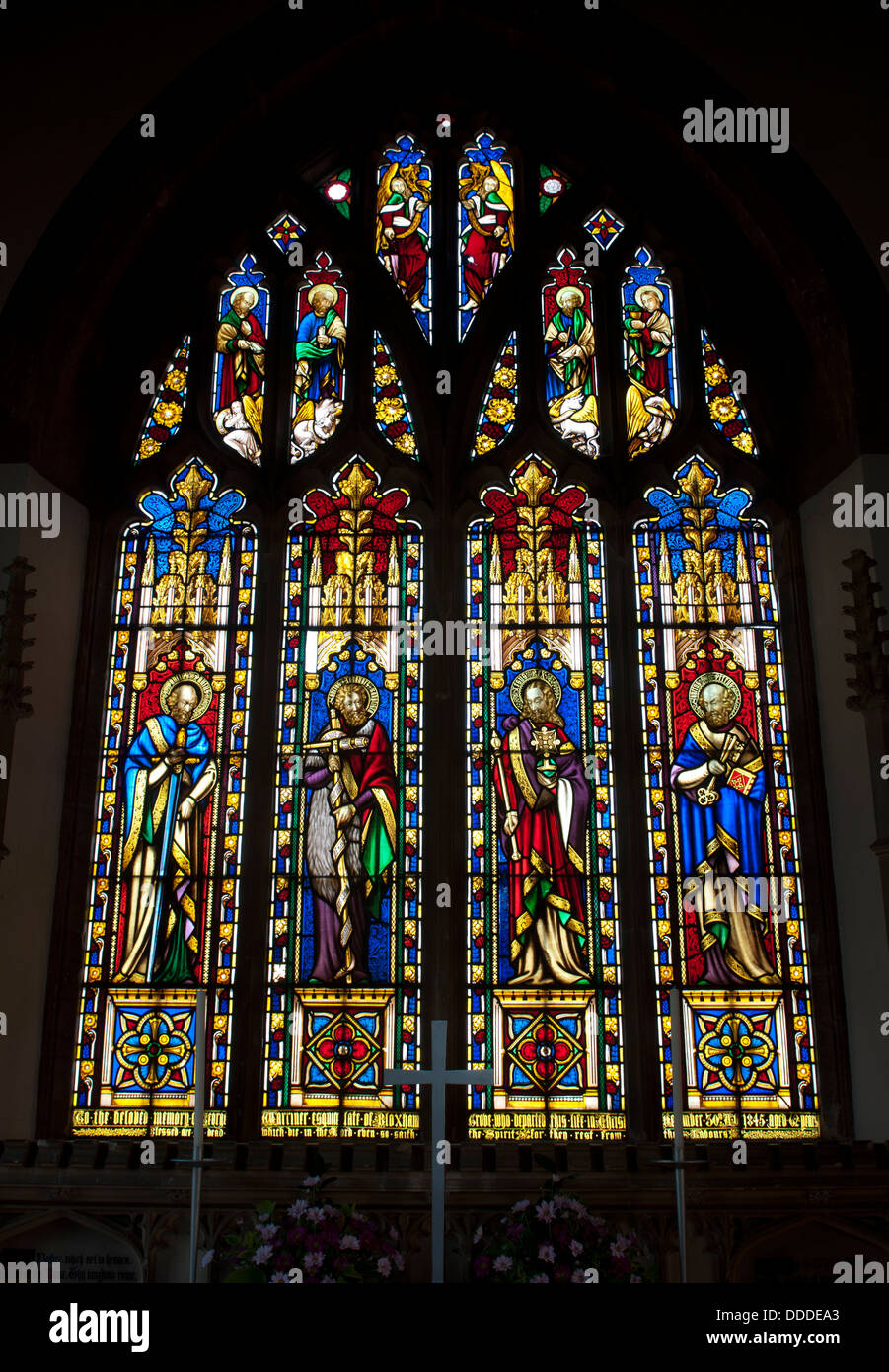 The East Window, St. John the Baptist Church, Bodicote, Oxfordshire, UK ...