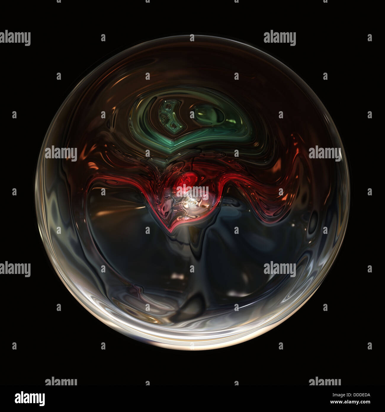 Wonderful abstract illustrated glass object Stock Photo - Alamy