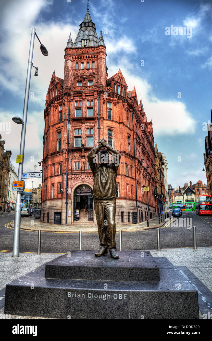 Brian Clough OBE Memorial bronze statue Nottingham City Centre ...