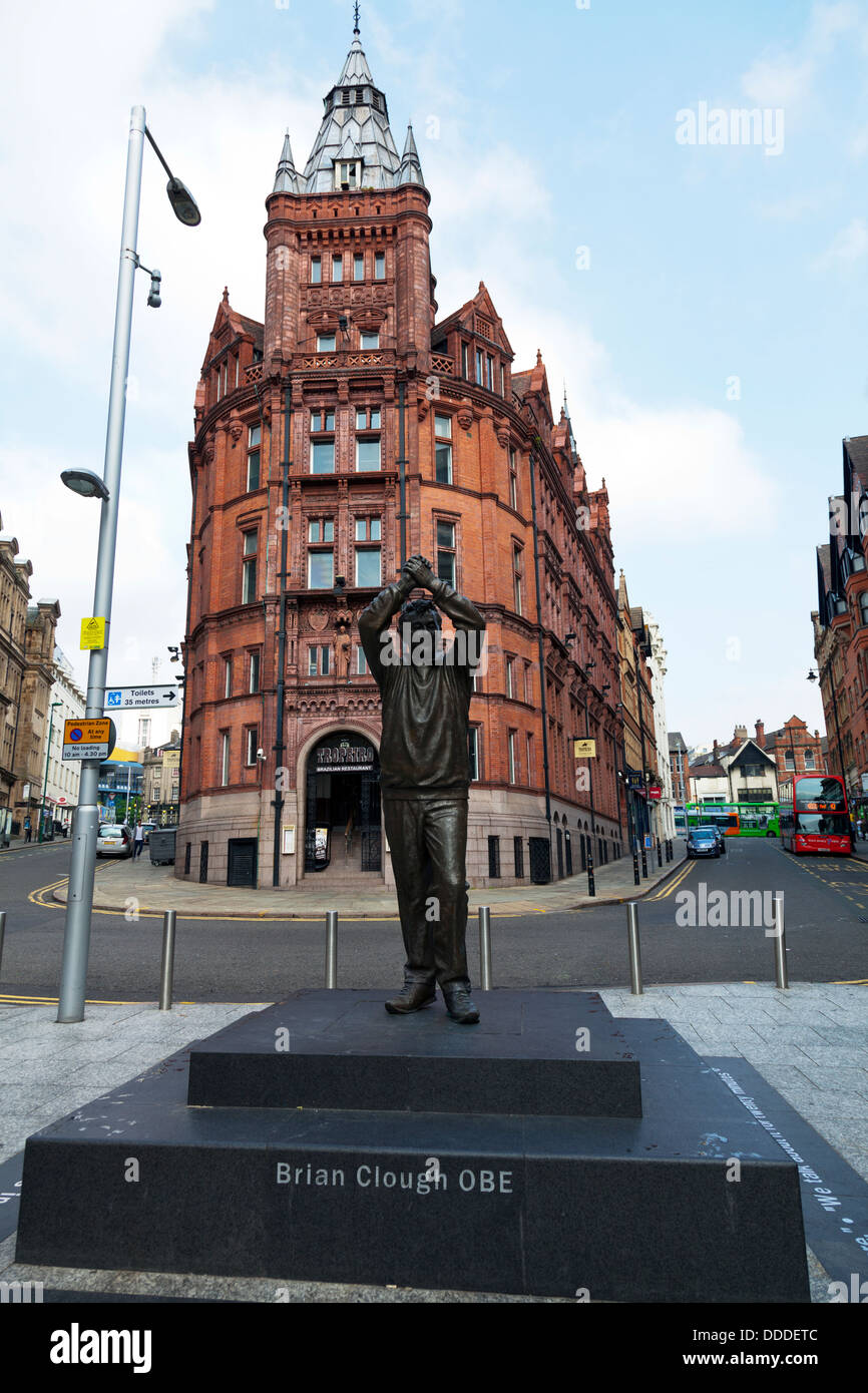 Brian Clough OBE Memorial bronze statue Nottingham City Centre ...