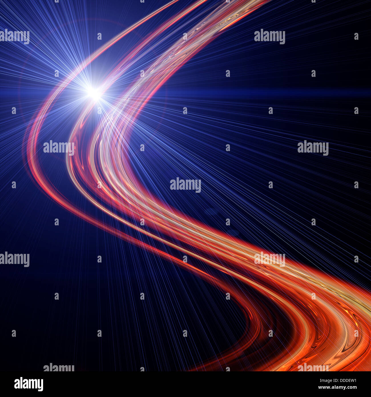 Futuristic technology wave background design with lights Stock Photo ...