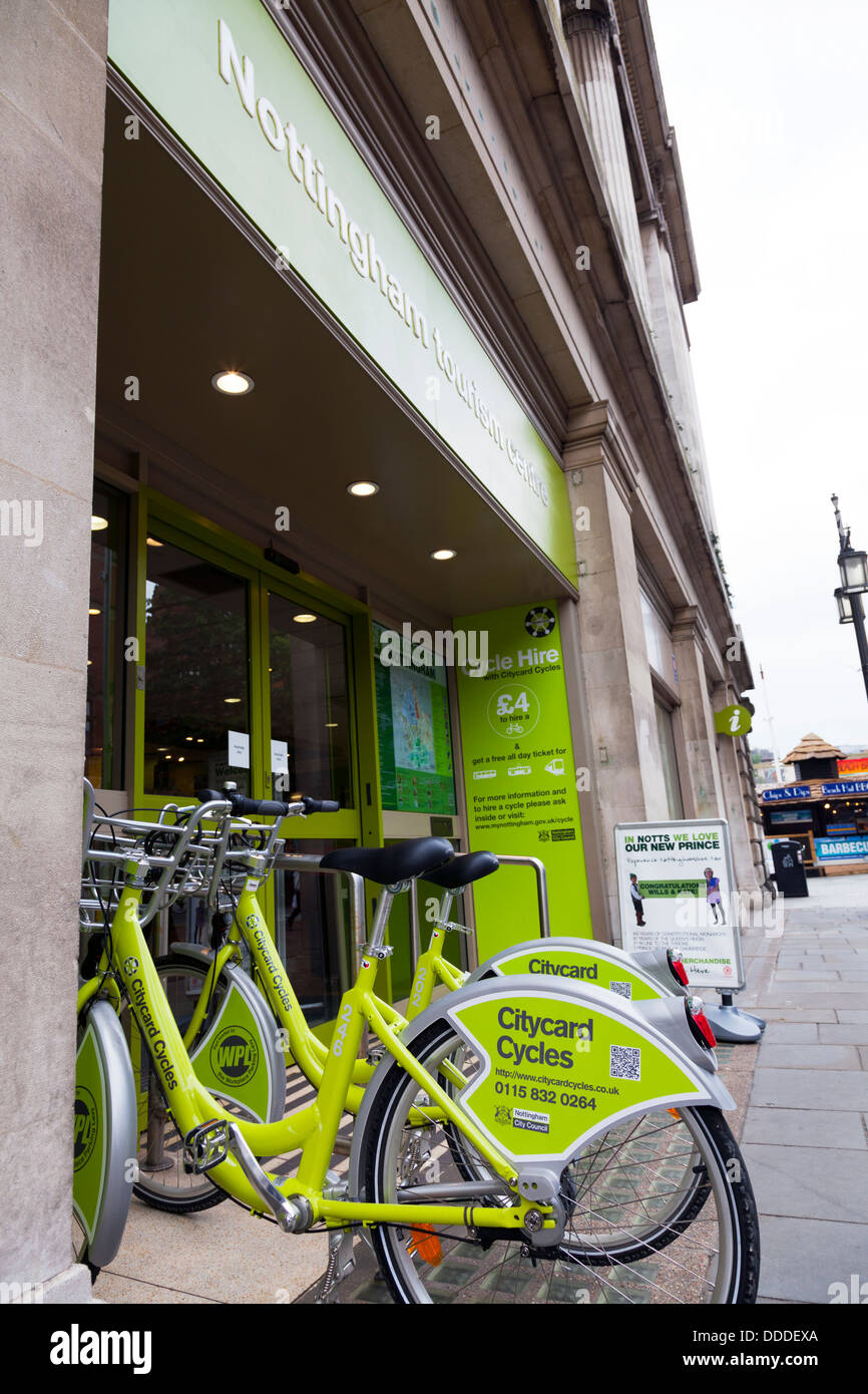 Citycard cycles parked Nottingham City Centre Nottinghamshire UK ...
