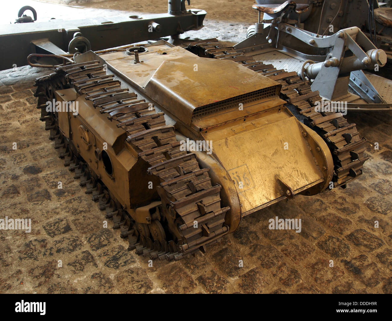 The SdKfz 303b Goliath is a German remote-controlled demolition vehicle ...