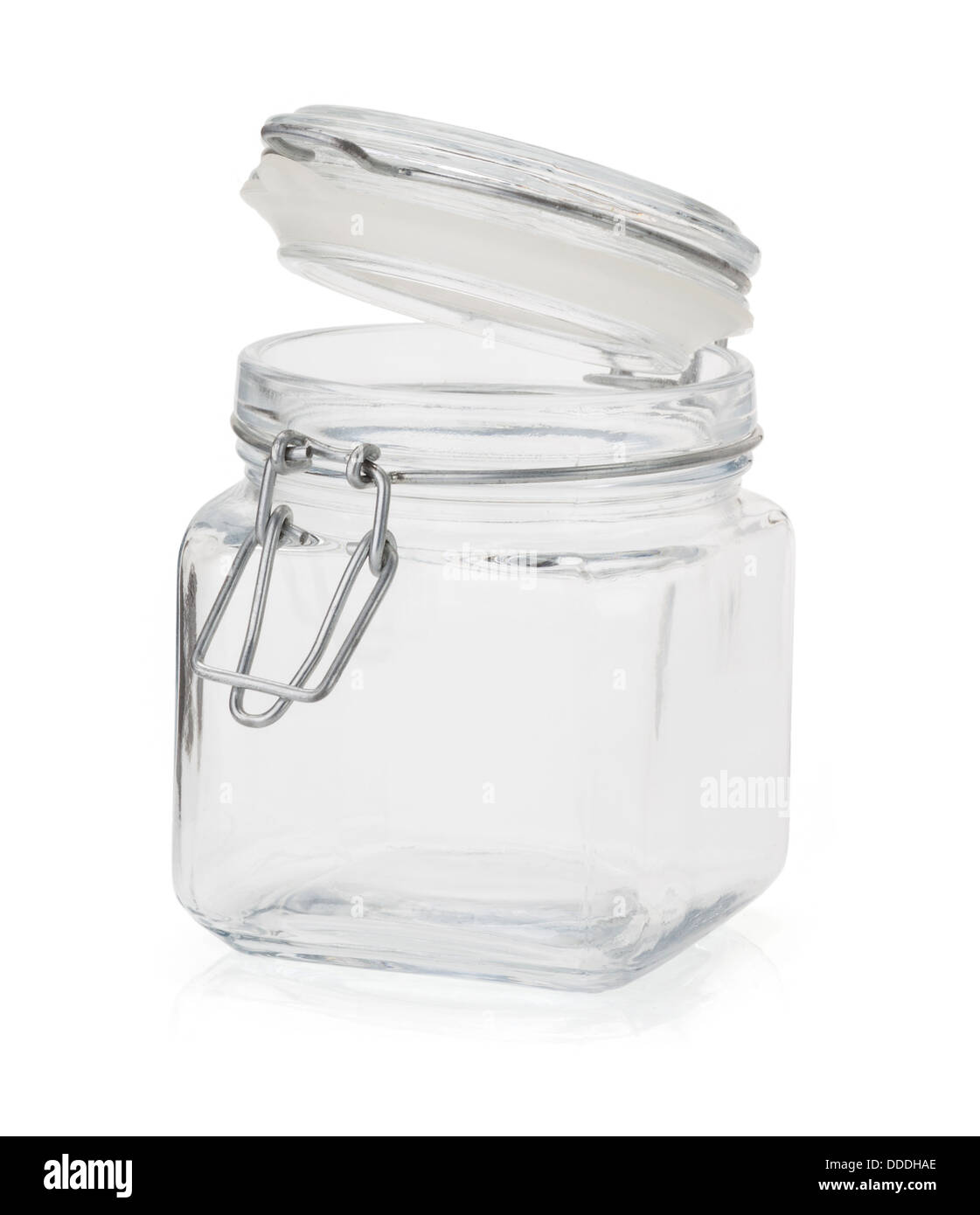 empty glass jar isolated on white Stock Photo - Alamy