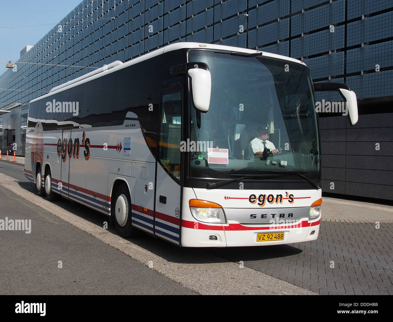 A Setra EGON's coach, displayed as part of a collection of classic ...