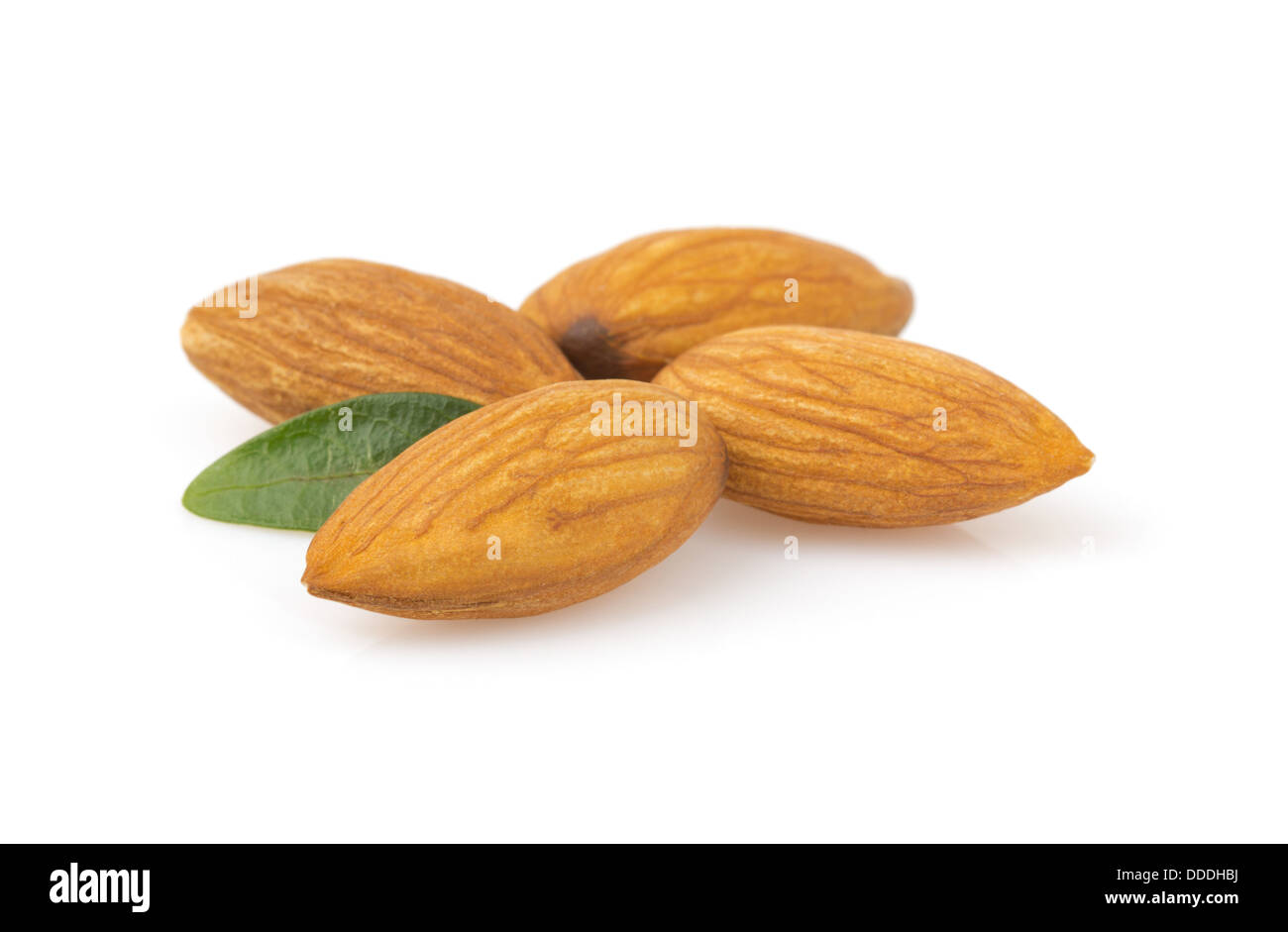almond nut isolated on white background Stock Photo - Alamy