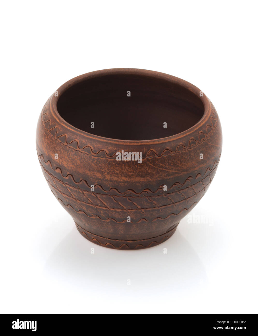 ceramic pot isolated on white background Stock Photo - Alamy