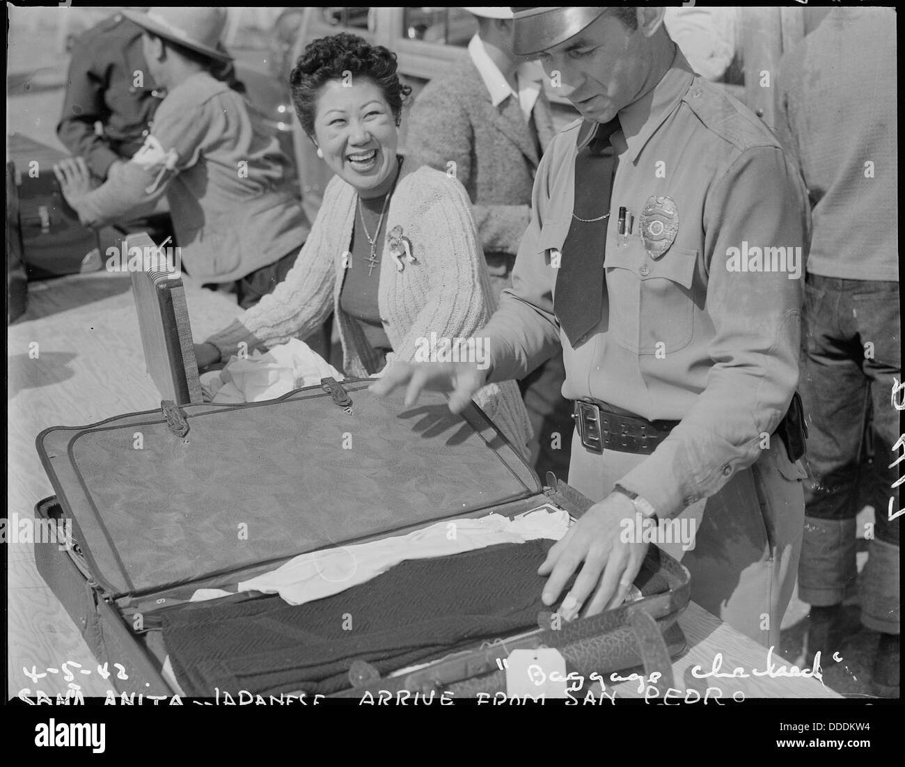 California entry Black and White Stock Photos & Images - Alamy