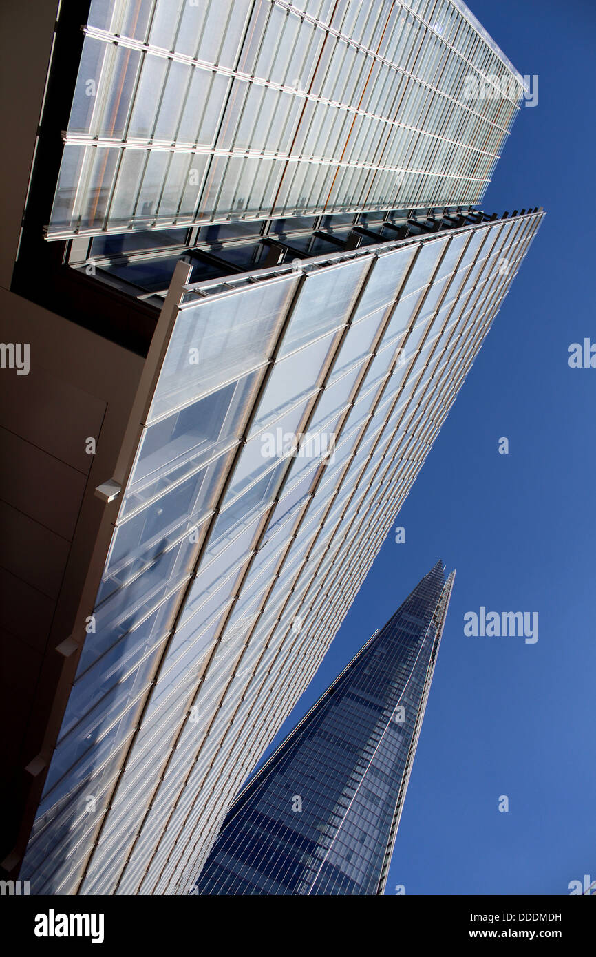 The Base of The Shard Office Development at London Bridge, looking ...
