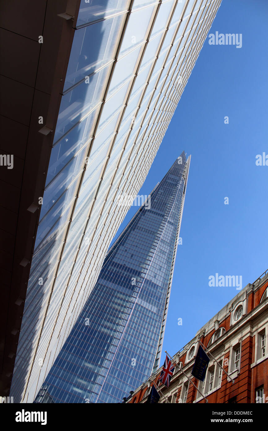 The Base of The Shard Office Development at London Bridge, looking ...
