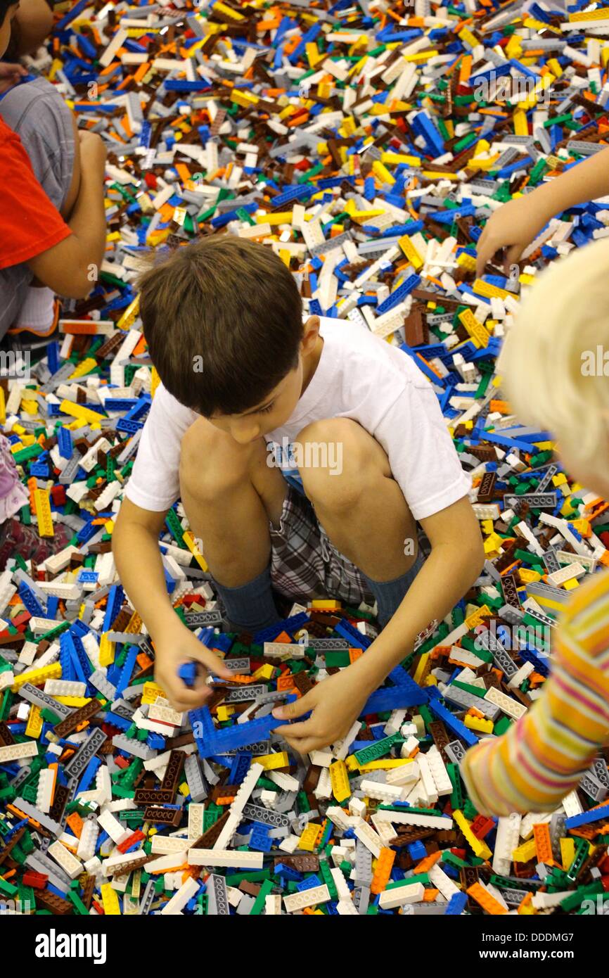 Children playing with LEGOs Stock Photo - Alamy