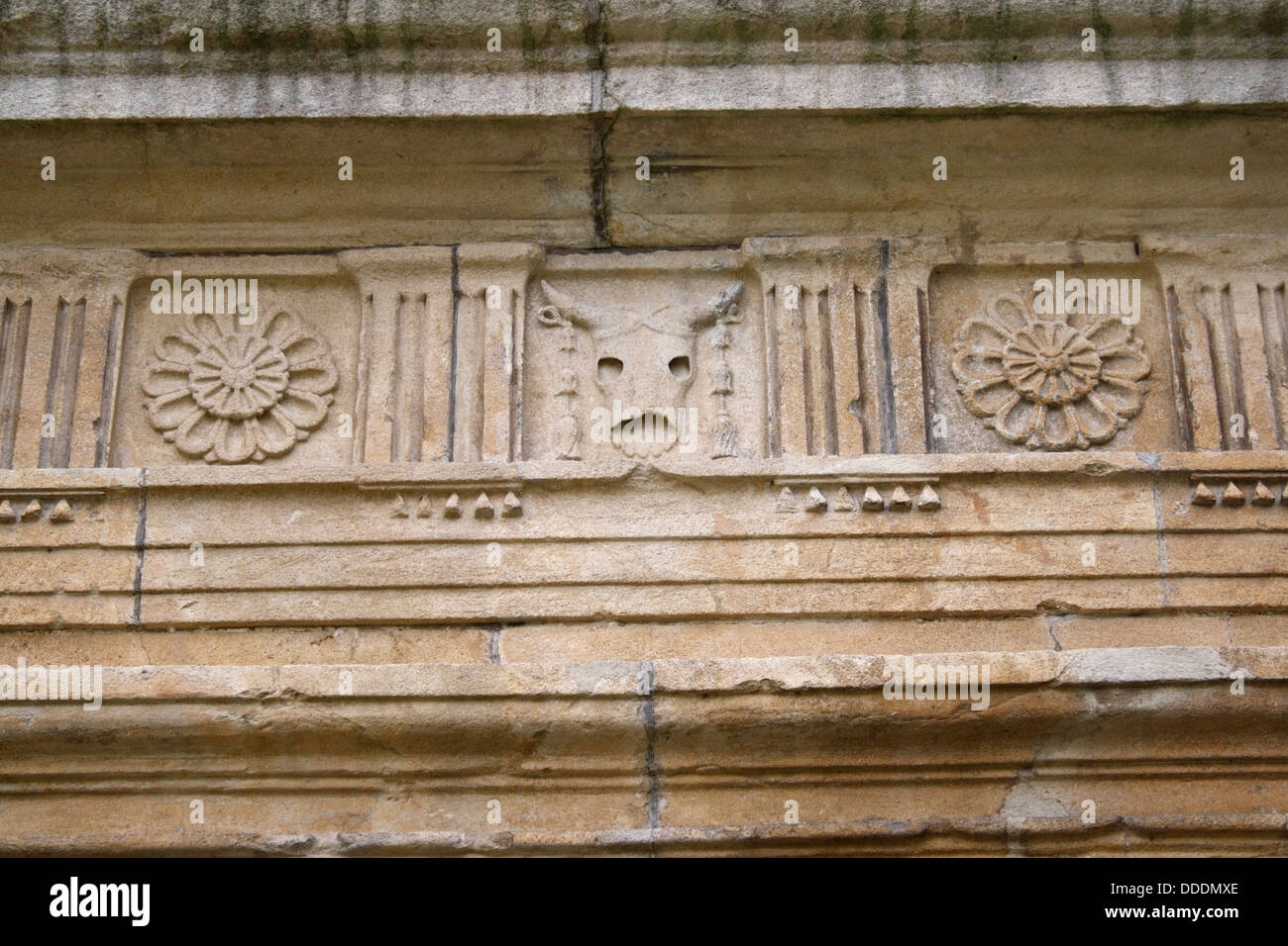 Beaupre Manor near Cowbridge Wales UK Ornate renaissance porch frieze ...