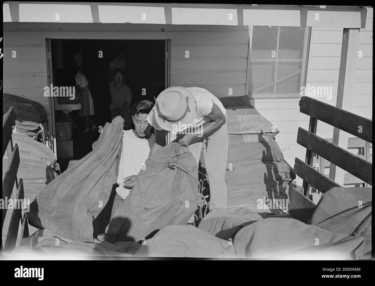 The back of the post office at the Colorado River Relocation Center in ...