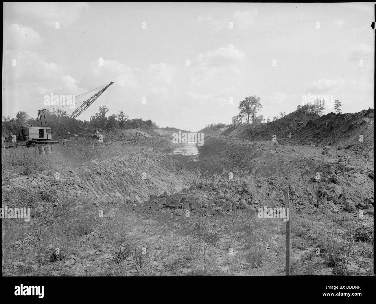 This photograph shows the main drainage ditch at the Jerome Relocation ...