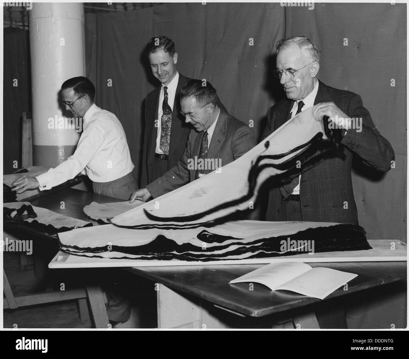 Fur skins Black and White Stock Photos & Images - Alamy