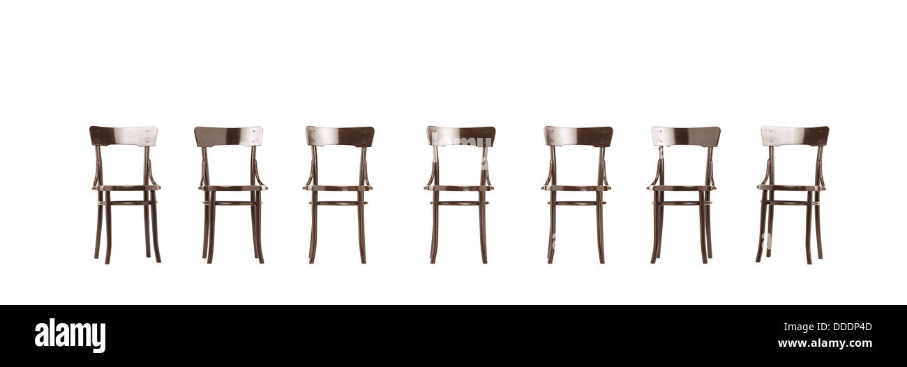 Old wooden chairs Cut Out Stock Images & Pictures - Alamy