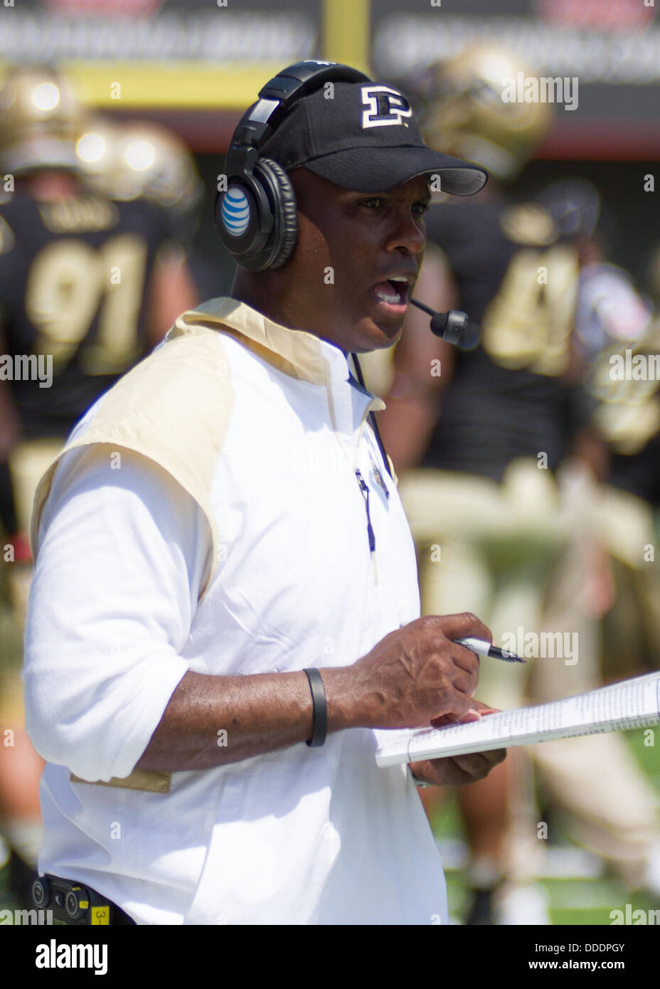 Purdue boilermakers head coach darrell hazell hi-res stock photography ...