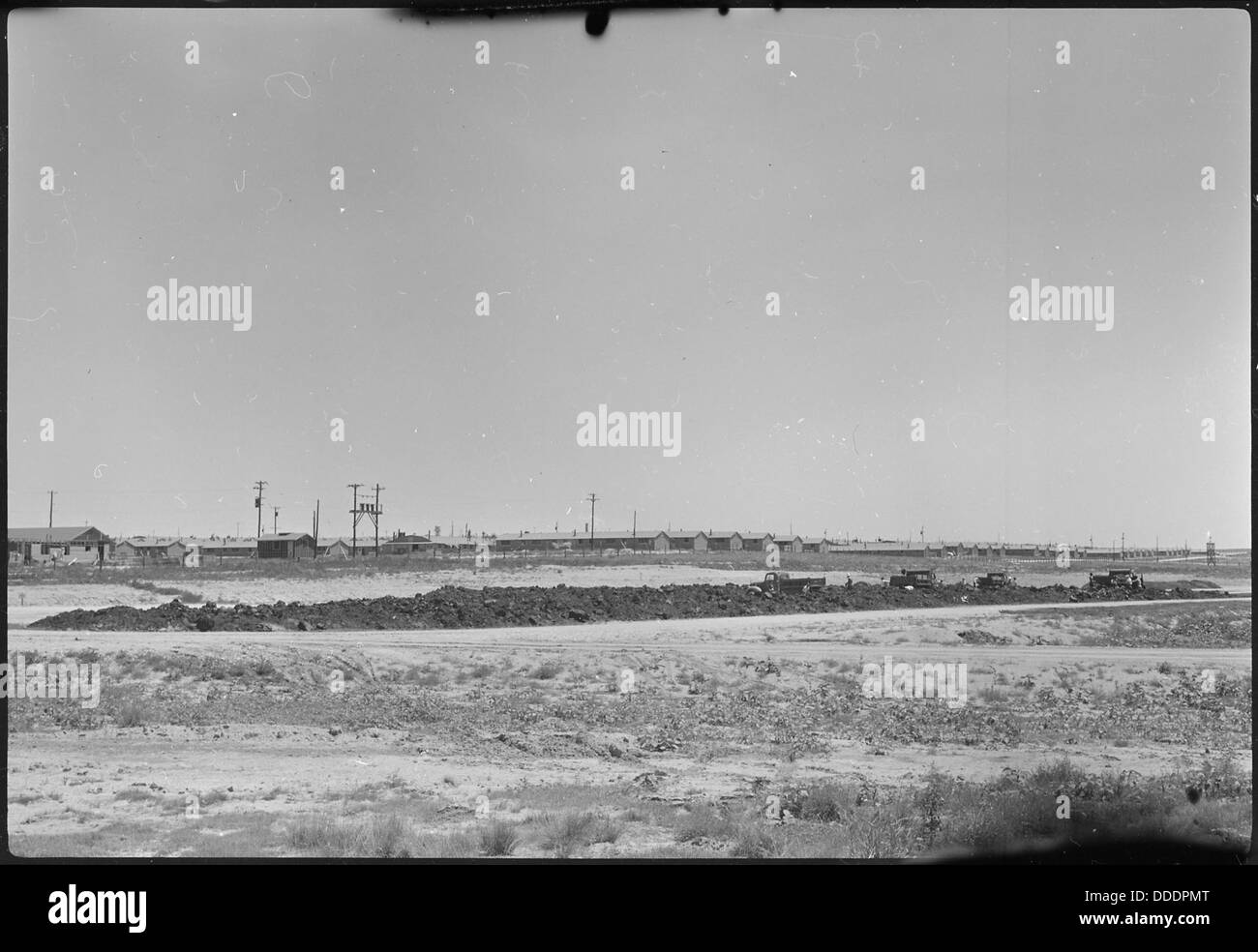 This photo shows coal stored on a slab at the Granada Relocation Center ...