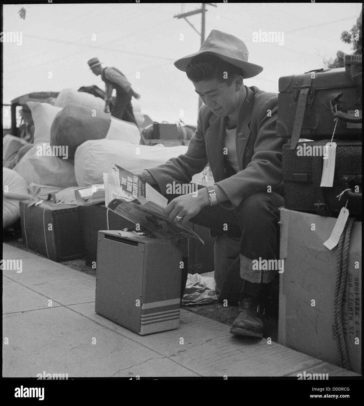 Student in class reading Black and White Stock Photos & Images - Alamy