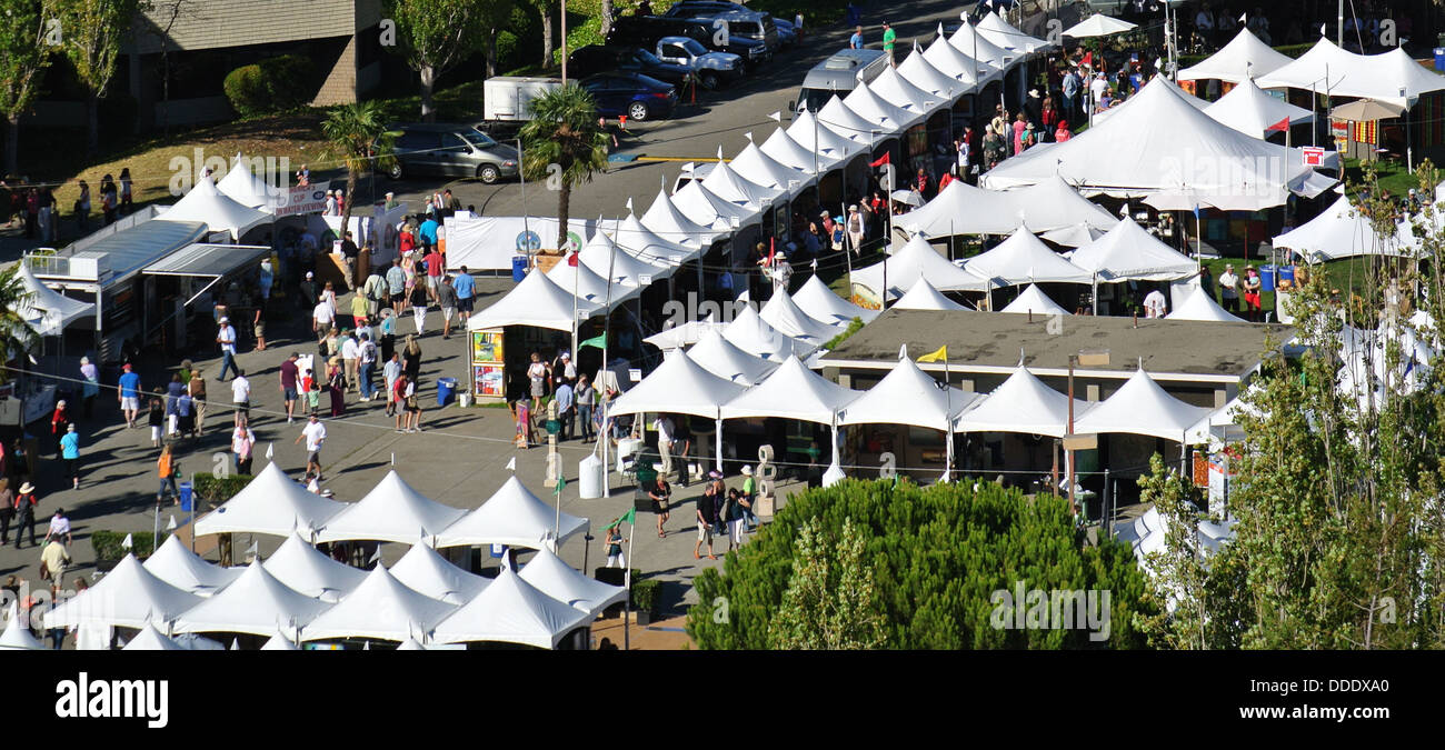 Crowd people walking county fair hi-res stock photography and images ...