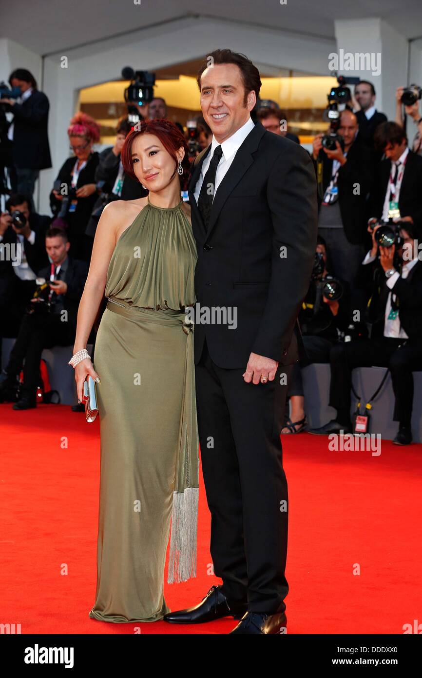 Venice, Ca, Italy. 30th Aug, 2013. NICOLAS CAGE, ALICE KIM CAGE.Joe ...