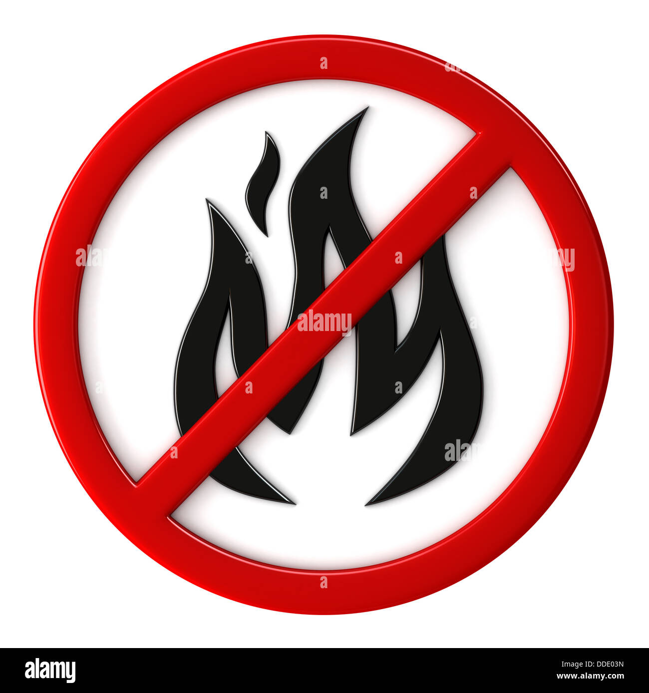 Fire not allowed sign Stock Photo - Alamy