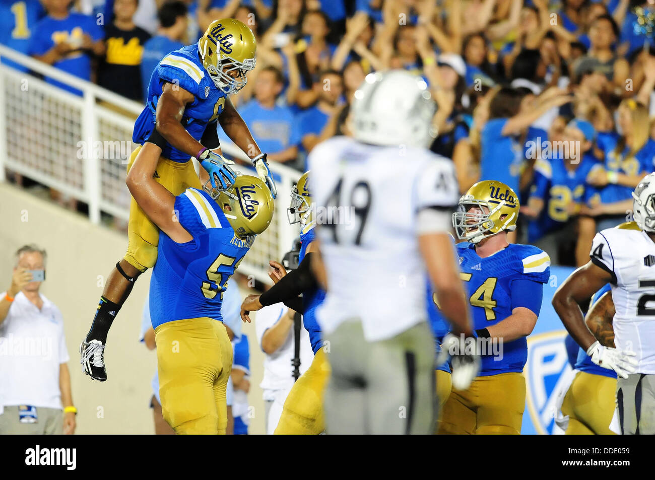 August 31, 2013 Pasadena, CA.UCLA Bruins running back Jordon James #6 ...