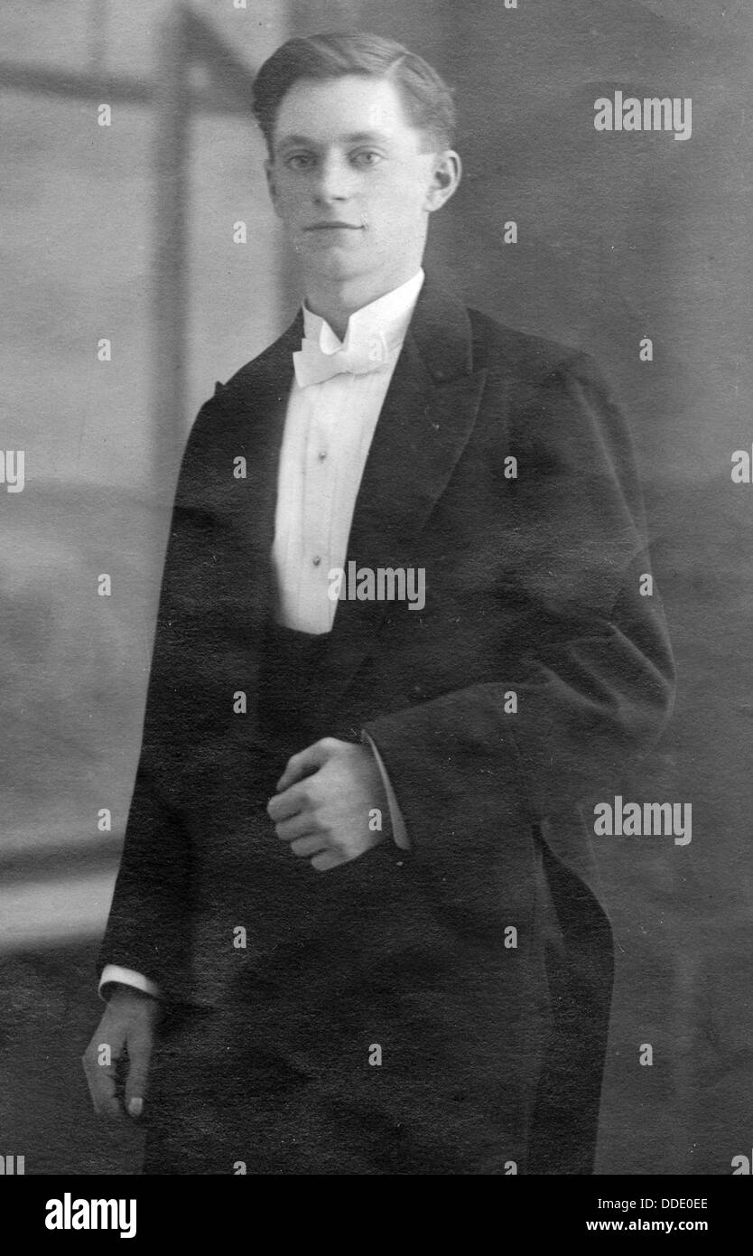 White caucasian man stands Black and White Stock Photos & Images - Alamy