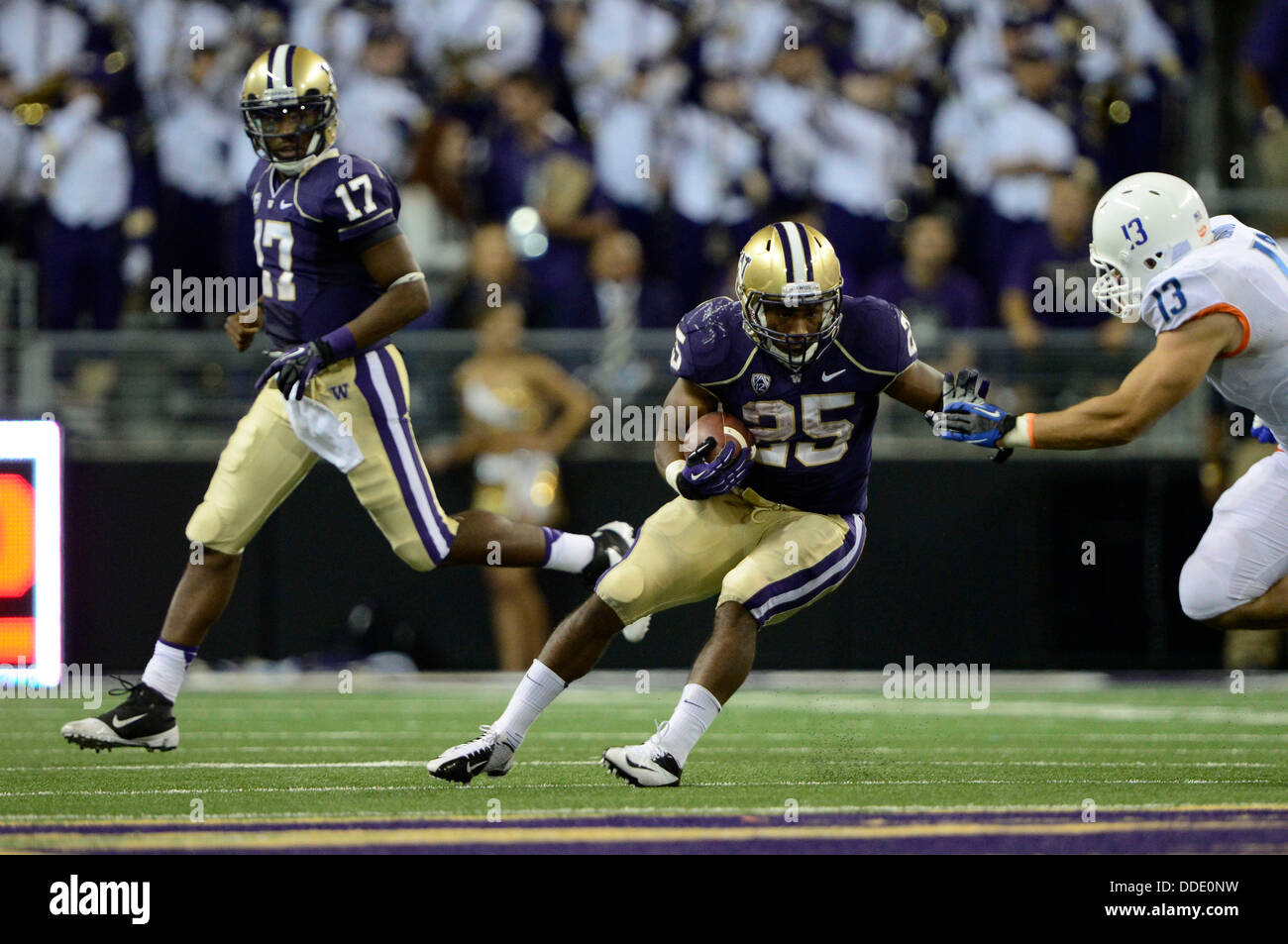 August 31, 2013..Washington Huskies running back Bishop Sankey #25 in ...