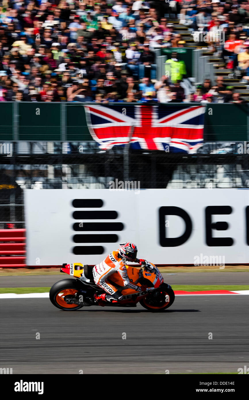 Scenes from the 2013 British MOTO GP Silverstone, UK Stock Photo - Alamy