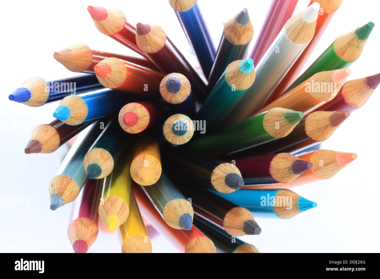 Abstract Pencil Crayons Stock Photo - Alamy