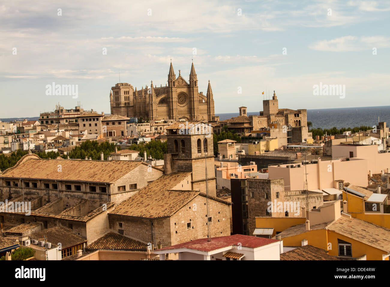 Palma de Mallorca, panoramic view from a terrace Stock Photo - Alamy