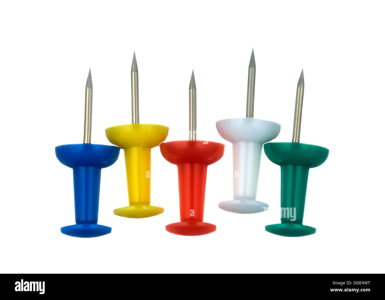 Push Pin on a white background, isolated Stock Photo - Alamy