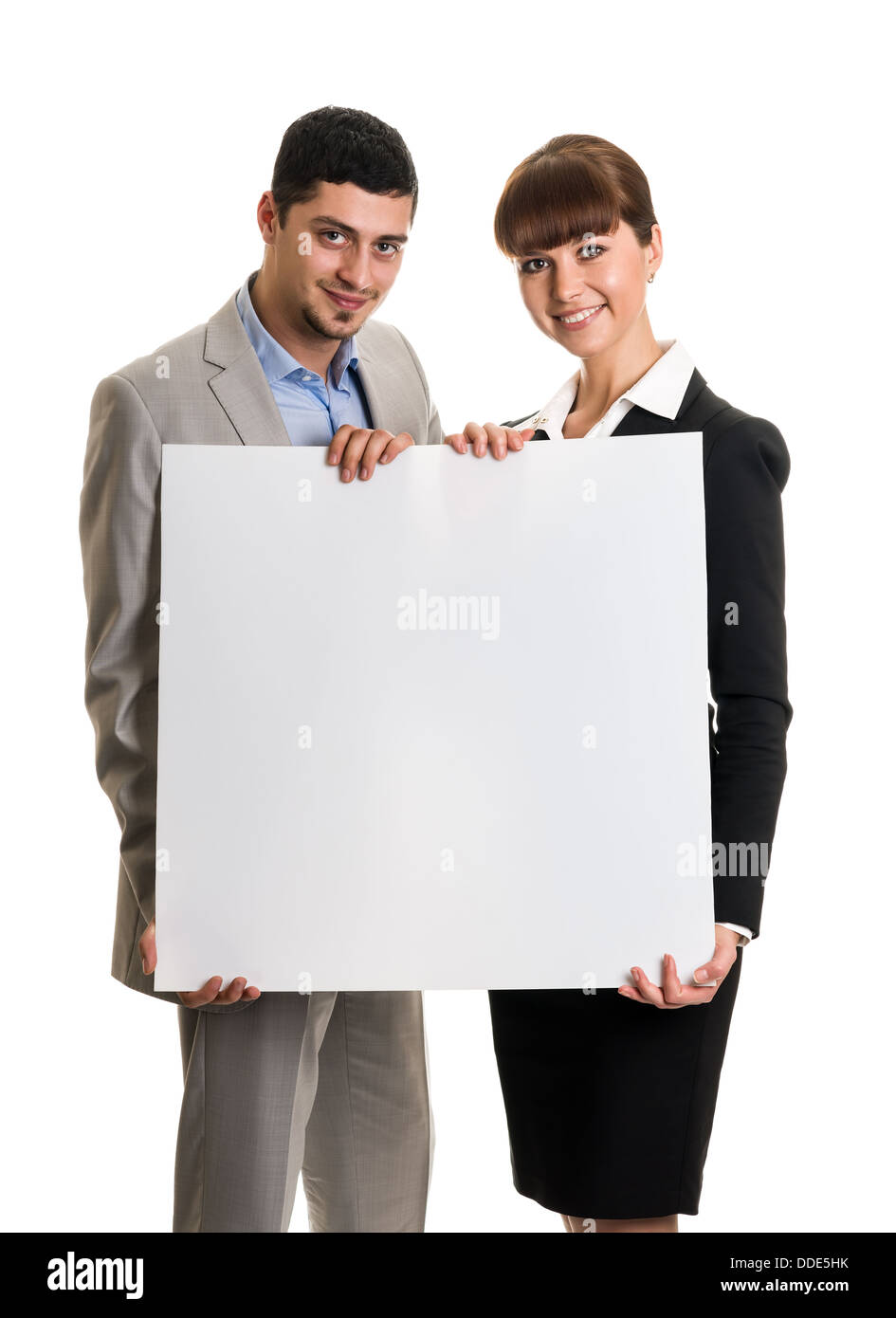 Two women holding blank paper hi-res stock photography and images - Alamy