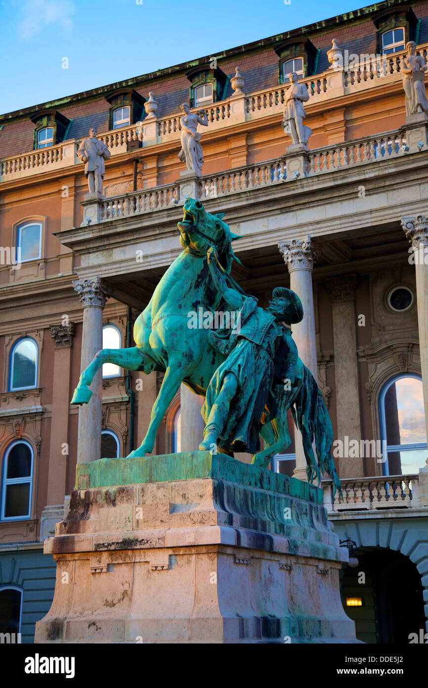 Statue of the Horseherd, Buda Castle, Budapest, Hungary, Europe Stock ...