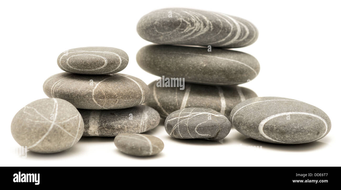 Pebbles for a background Cut Out Stock Images & Pictures - Alamy
